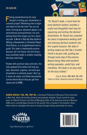 Sigma Marketplace | A Nurse's Step-By-Step Guide to Writing a Dissertation or Scholarly Project ...